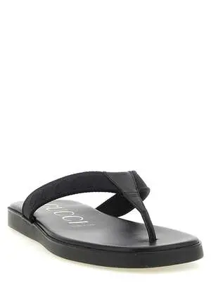 Gucci Jacquard Thong Sandals