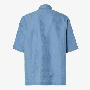 Fendi Light Ff Jacquard Linen Shirt - Blue