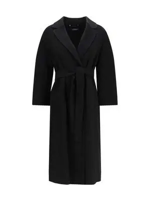Max Mara Esturia Virgin Wool Coat - Black