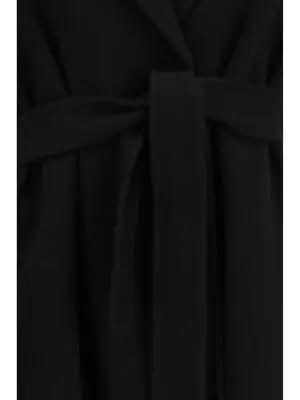 Max Mara Esturia Virgin Wool Coat - Black
