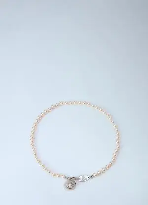 VIVIENNE WESTWOOD Simonetta Pearl Necklace - Silver
