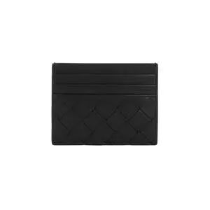 Bottega Veneta Intrecciato Credit Card Case - Black