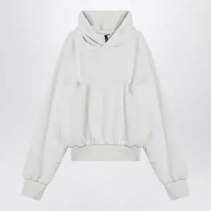 ENTIRE STUDIOS Ivory Hoodie In Cotton - White