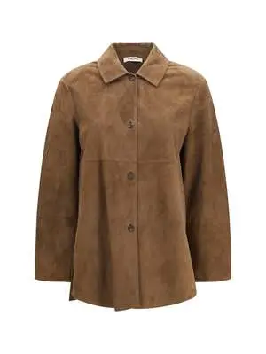 Max Mara S Gocce Suede Jacket - Brown
