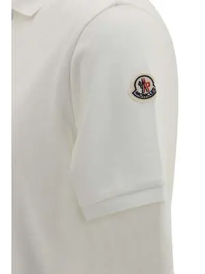 Moncler Cotton Piqué Polo Shirt With Logo