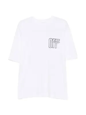 Off-White Motion Arrow Skate Cotton T-shirt - Multicolor