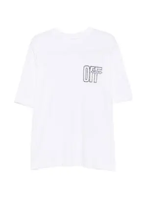 Off-White Motion Arrow Skate Cotton T-shirt - Multicolor