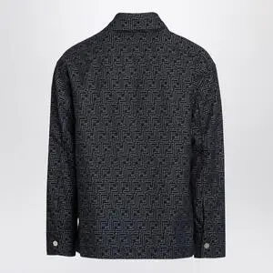 Fendi Indigo Jacket With Ff Jacquard