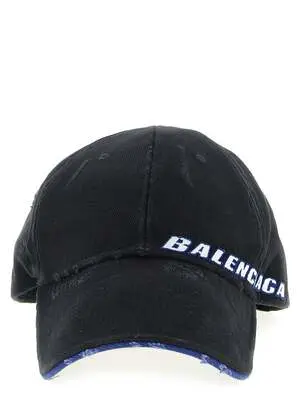 Balenciaga Cotton Baseball Cap - Black