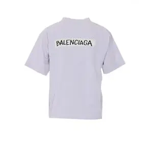 Balenciaga Masking Tape Medium Fit T-shirt - Gray