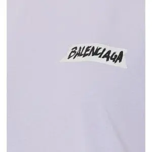 Balenciaga Masking Tape Medium Fit T-shirt - Gray