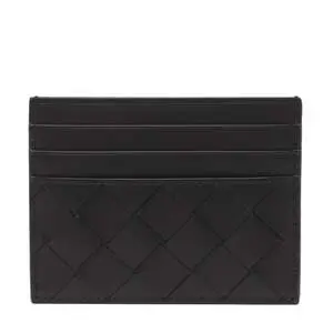 Bottega Veneta Intrecciato Credit Card Case - Black