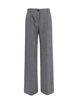 Dolce & Gabbana Prince Of Wales Tailored Pants - Gray