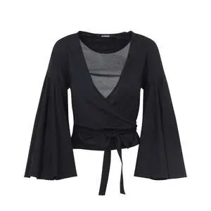 Jacquemus Le Cache Coeur Ventadou Top - Black