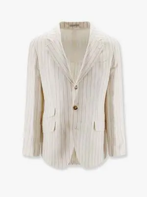 Brunello Cucinelli Linen Blazer - Multicolor