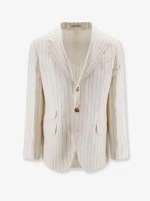 Brunello Cucinelli Linen Blazer - Multicolor