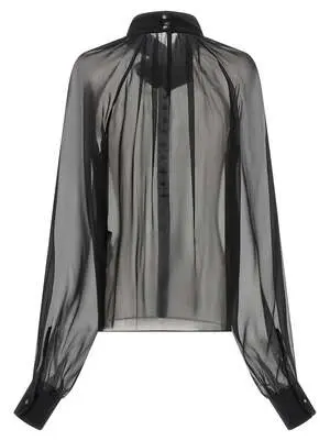 Dolce & Gabbana Chiffon Blouse With Flower