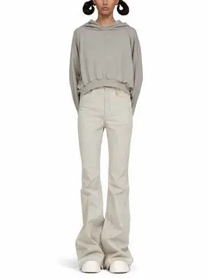 Rick Owens Fendi Jacquard Silk Shirt - Cream