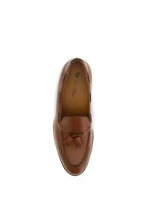 Loro Piana Serge Tassel Calfskin Loafers - Brown