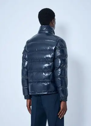 Moncler Maya Hooded Short Down Jacket - Blue