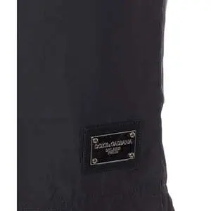 Dolce & Gabbana Plaque Logo Swimwear - Black