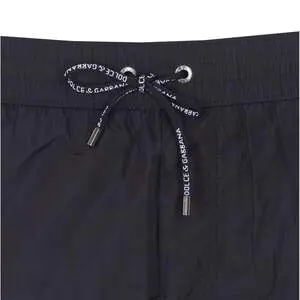Dolce & Gabbana Plaque Logo Swimwear - Black