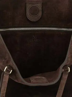 Valentino Garavani Rockstud Medium' Suede Shoulder Bag