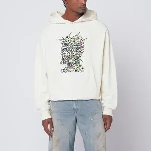 BRAIN DEAD Light Beige Scrambled Head Sweatshirt - Blue