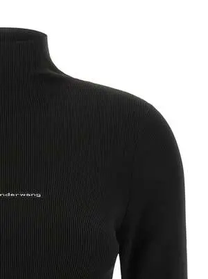 Alexander Wang Ribbed Sweater With Logo