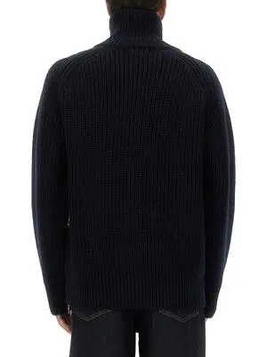 Dries Van Noten Zippered Wool Sweater