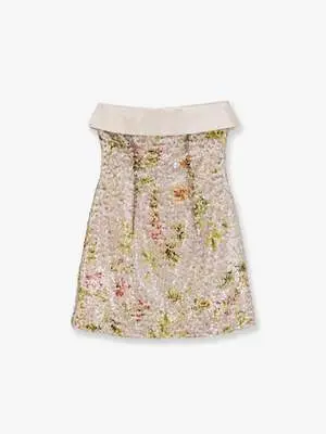 Alberta Ferretti Mini Dress With Sequins - Multicolor