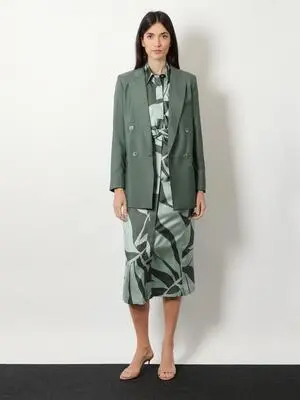 Max Mara Mxmalbata Virgin Wool And Silk Blazer