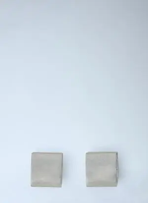 TOTEME Petite Signature Gold Hoop Earrings - Silver