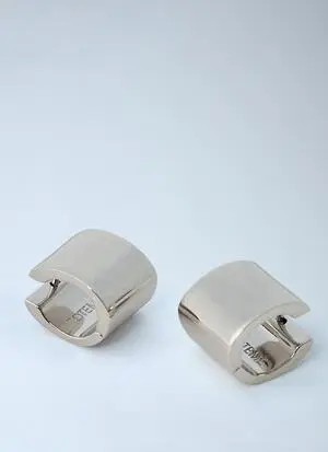 TOTEME Petite Signature Hoop Earrings - Silver