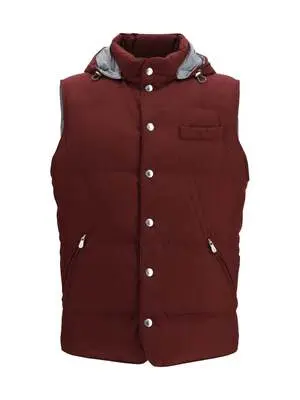 Brunello Cucinelli Sleeveless Hooded Gilet - Multicolor