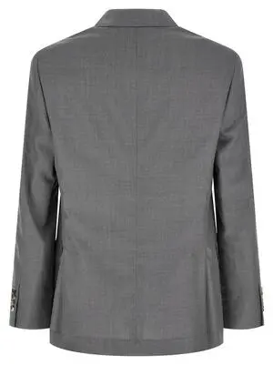 Brunello Cucinelli Hopsack Blazer - Gray