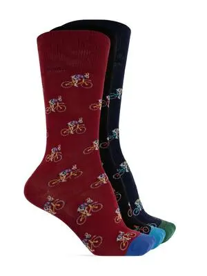 Paul Smith Patterned Cotton Socks - Multicolor