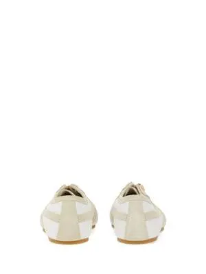 Dries Van Noten Leather And Suede Sneaker - White
