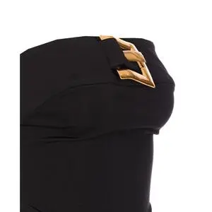 Balmain Belted Bustier Long Dress