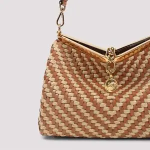 Etro Vela M Rafia Shoulder Bag - Multicolor