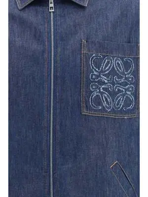 Loewe Cotton Zip Jacket - Blue
