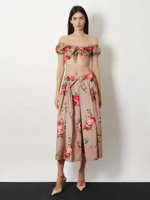 Dolce & Gabbana Cotton Skirt With Iconic Print - Multicolor