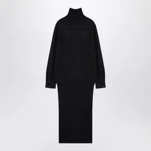 Givenchy Dark Grey Turtleneck With Drawstring - Gray