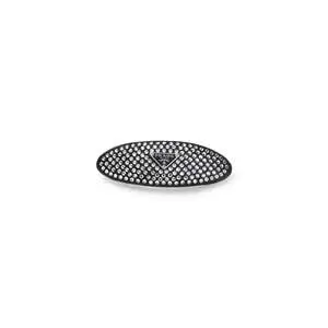 Prada Brass Hair Clip - Silver