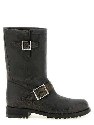 JIMMY CHOO Biker Mid' Ankle Boots