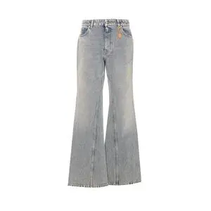 Stella McCartney Bootcut Delave' Vintage Jeans - Blue