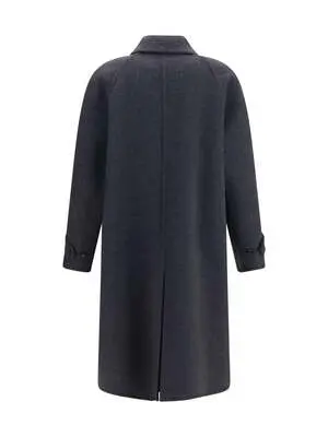 Valentino Garavani Wool Overcoat - Gray