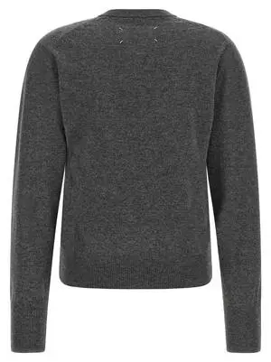 MAISON MARGIELA Twist Wool Sweater - Gray
