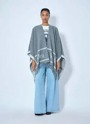 Max Mara Woven Fringe Poncho