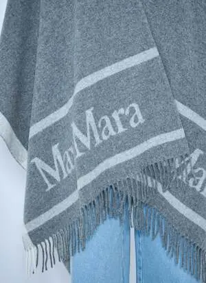 Max Mara Woven Fringe Poncho